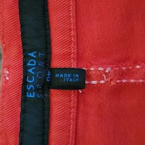 Escada | Jeans | Escada Red Denim Jeans | Poshmark